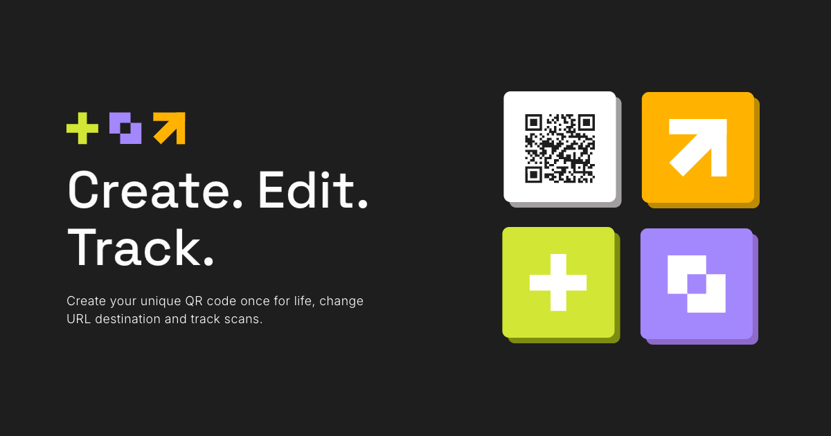 QR · Tools — Dynamic QR code and tracking